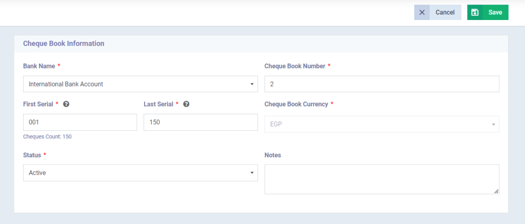 Guide for the Cheque Cycle in Daftra - Daftra Knowledge Base