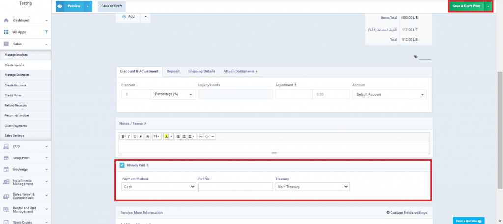 Linking the Client and Supplier to One Account Statement - Daftra ...
