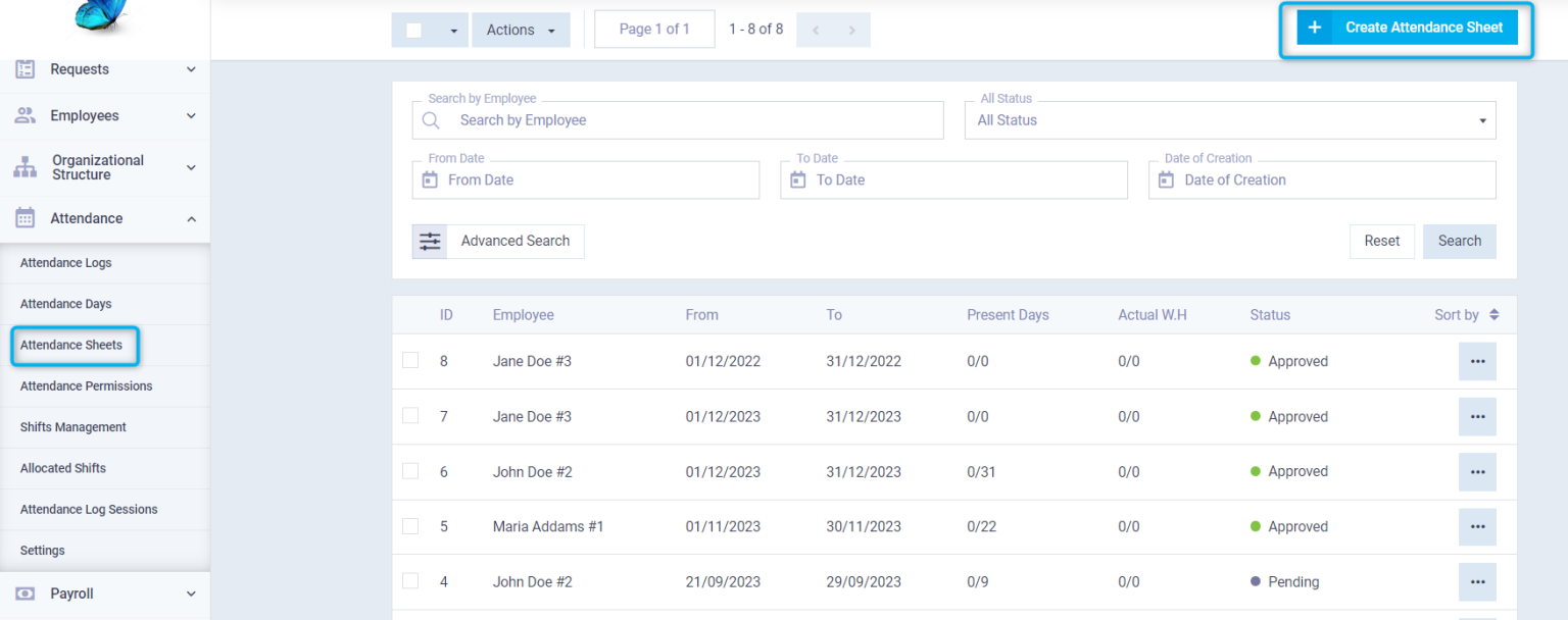 How to Calculate Employees' Attendance Days - Daftra Knowledge Base