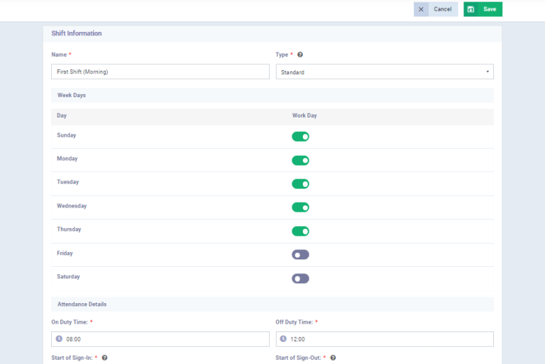 Defining the Second Shift and Calculating Employee Attendance for Two ...