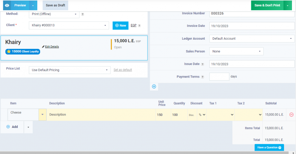 Issuing Credit Notes and Return Invoices - Daftra Knowledge Base