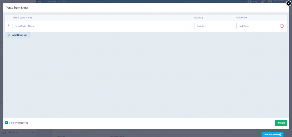 Importing Invoice Items From an Excel File - Daftra Knowledge Base
