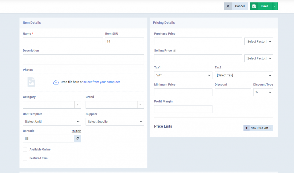Custom Fields for Products and Services - Daftra Knowledge Base