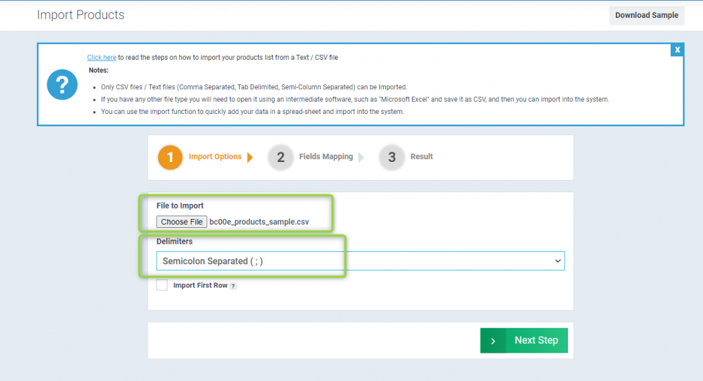 How to update a Product Field Data through Excel - Daftra Knowledge Base
