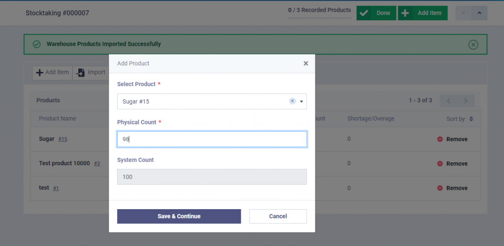How to do a Stocktaking Adjustment for a Product or for the Stock - Daftra Knowledge Base