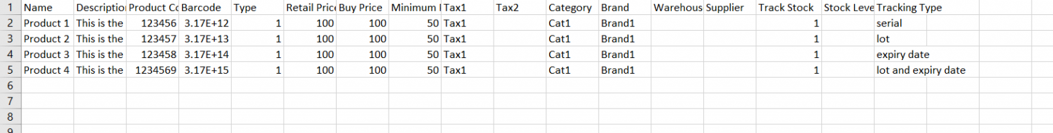 Importing Products through Excel - Daftra Knowledge Base