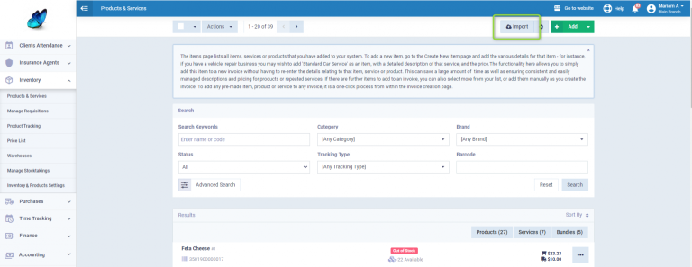 Importing Products through Excel - Daftra Knowledge Base