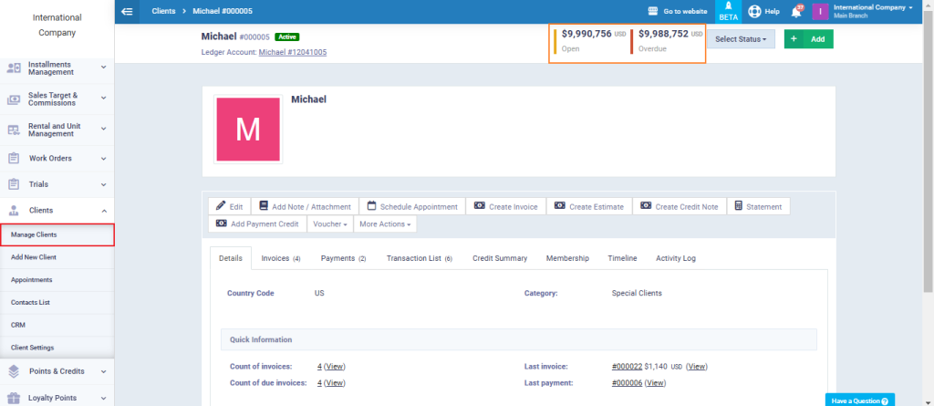 Different Client Balances and Client Statement - Daftra Knowledge Base