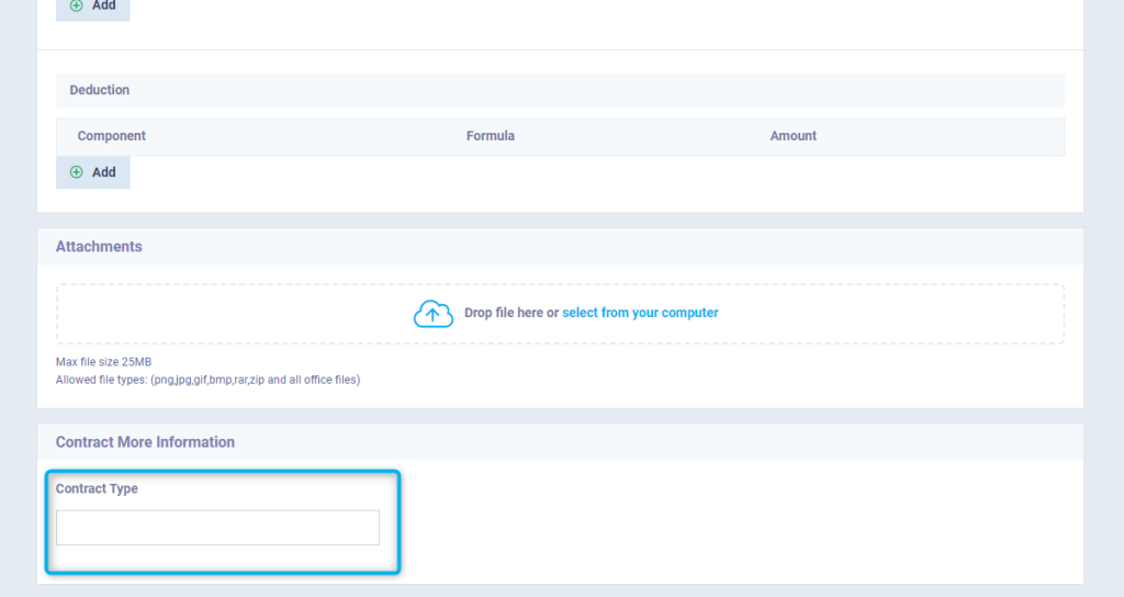 Contracts Additional Fields - Daftra Knowledge Base