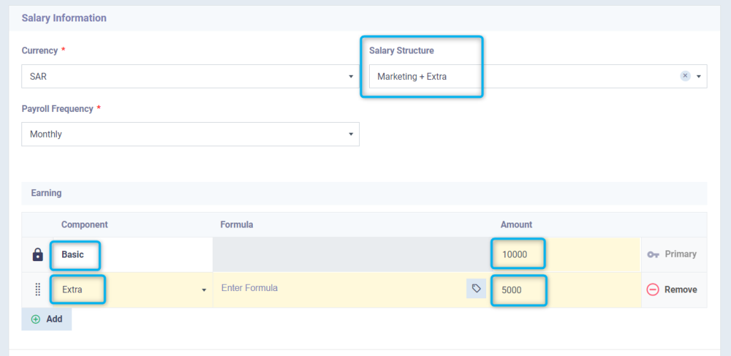Adding Salary Components and Structures and Linking them to the Contracts - Daftra Knowledge Base
