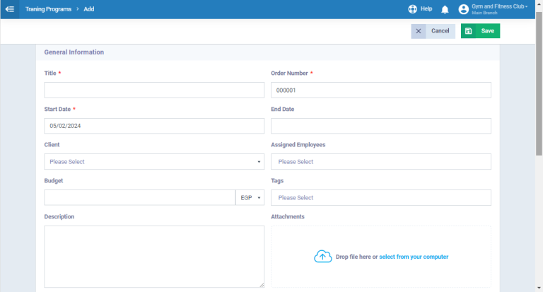Training Programs - Daftra Knowledge Base