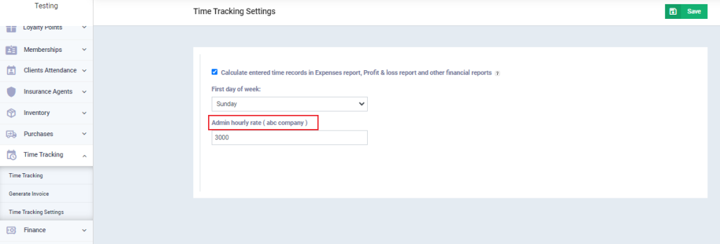Time Tracking - Daftra Knowledge Base