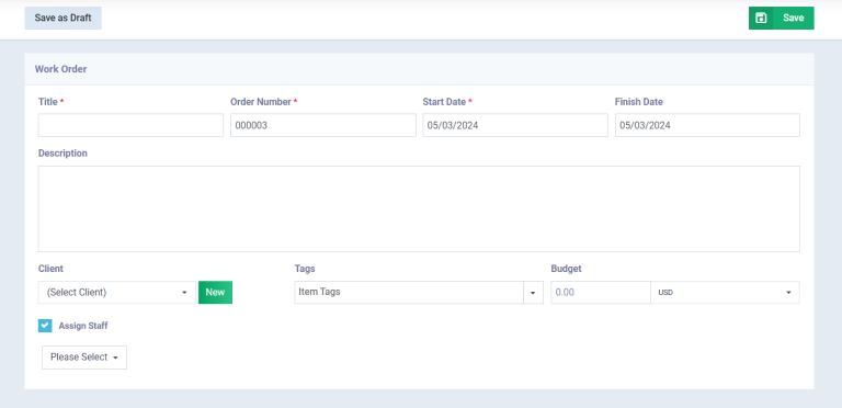 Comprehensive Guide for Work Orders - Daftra Knowledge Base