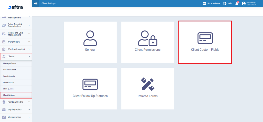 Clients Custom Fields Guide - Daftra Knowledge Base