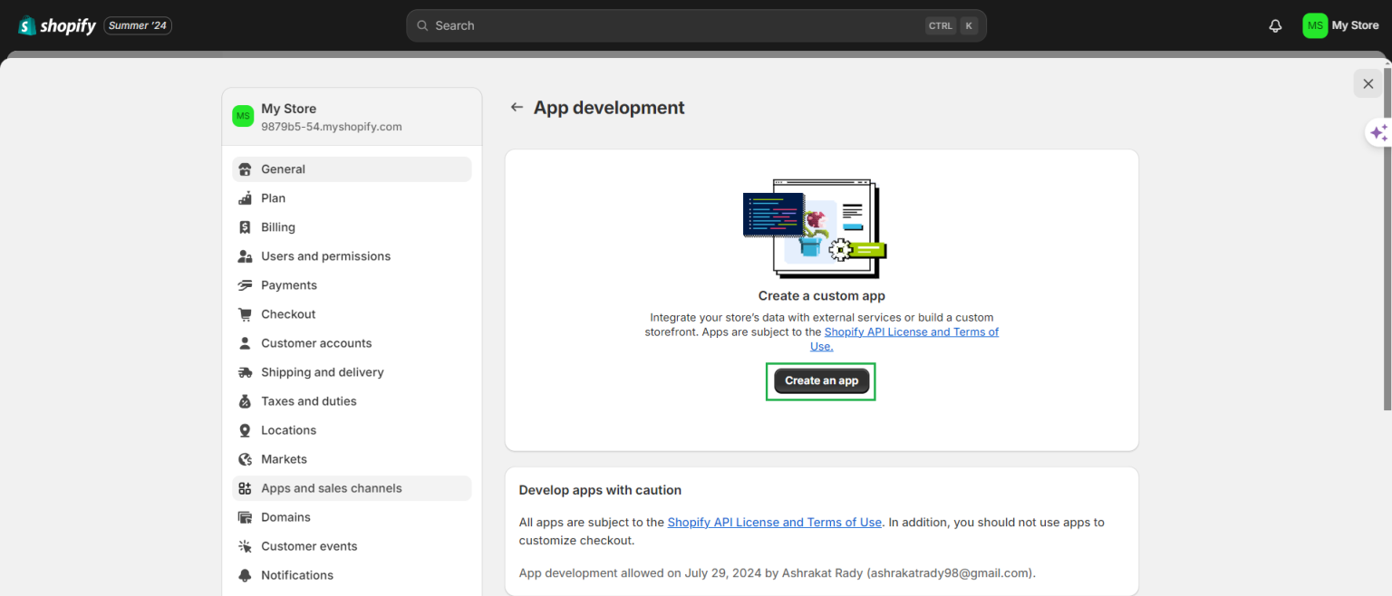 Connecting your Account to Shopify - Daftra Knowledge Base
