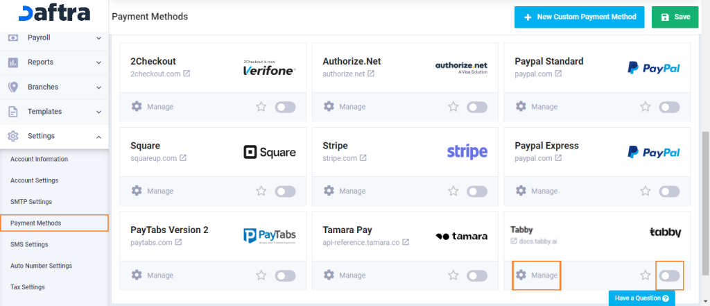 Integration with Tabby Payment Platform - Daftra Knowledge Base