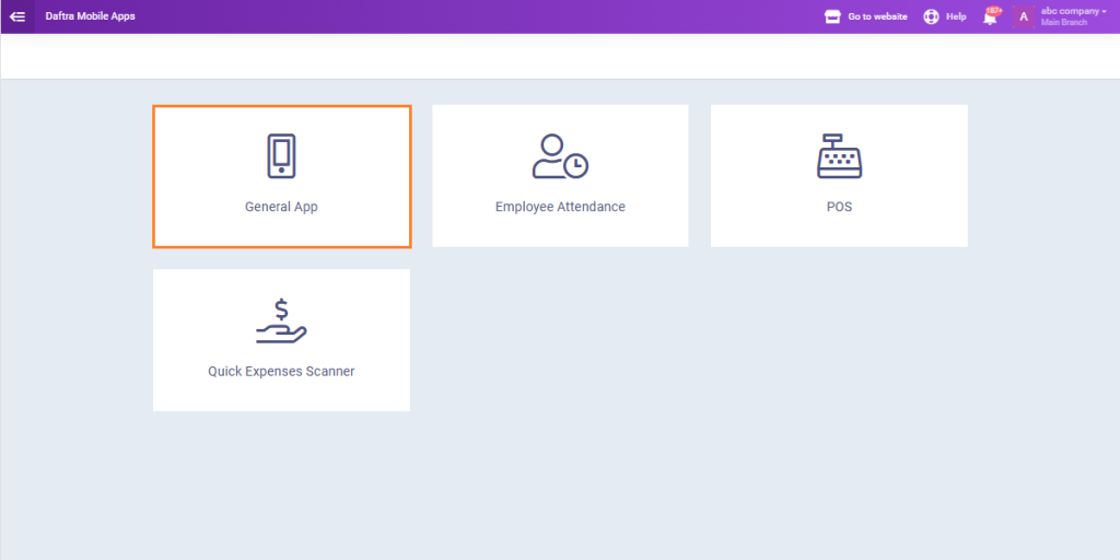 Logging into the System using a QR Code - Daftra Knowledge Base