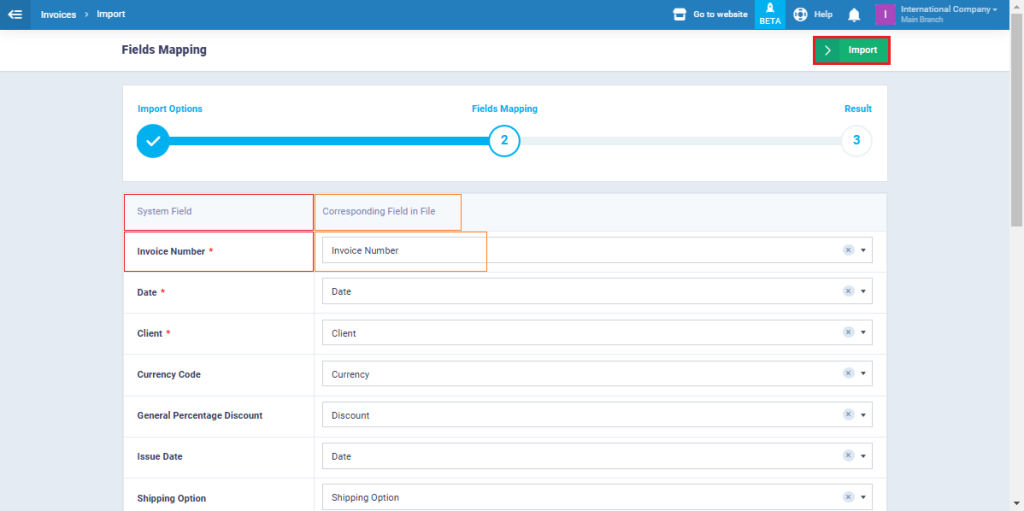 Importing Invoices via Excel - Daftra Knowledge Base