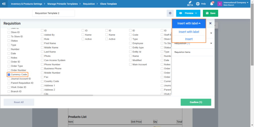 Requisitions Printable Template - Daftra Knowledge Base