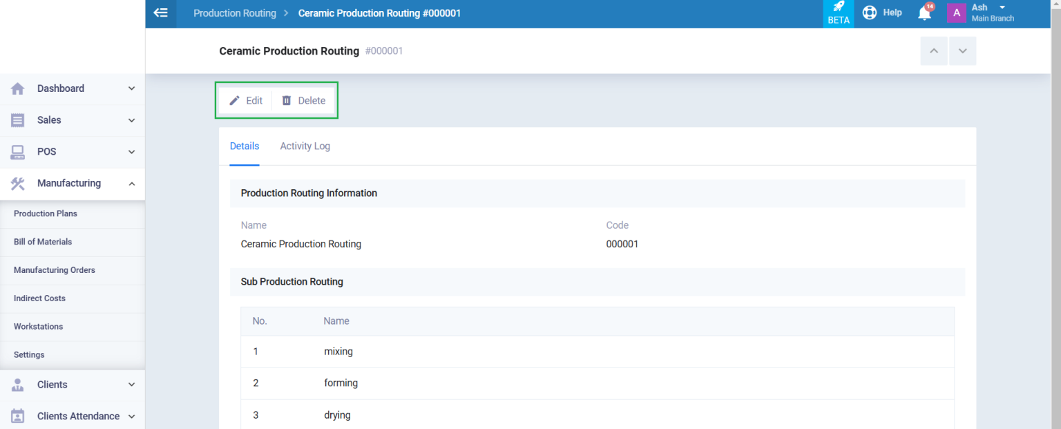 Production Routings Guide - Daftra Knowledge Base